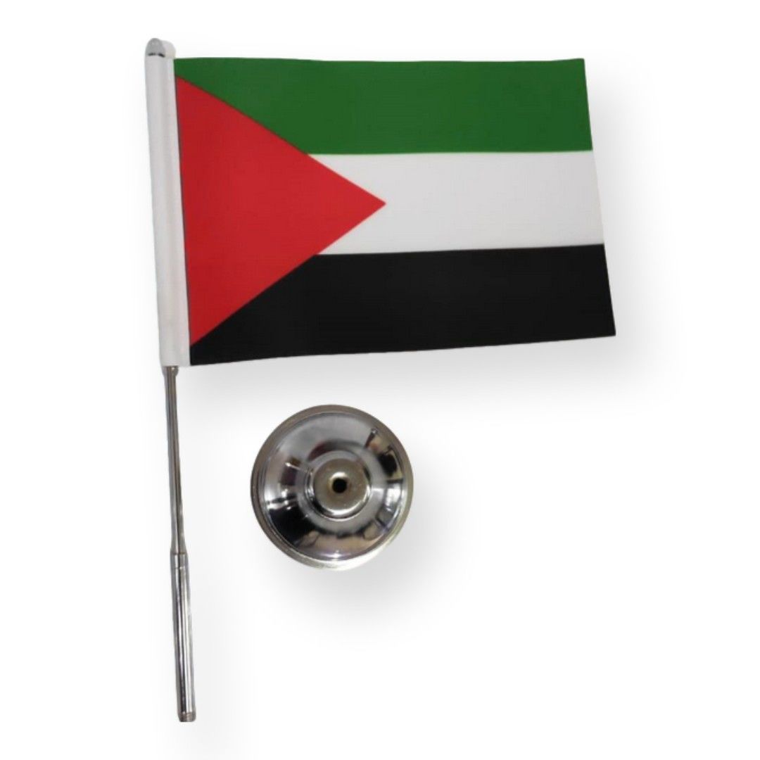 Filistin Masa Bayrağı | Tek Direkli Krom Kaplama Fiyatı
